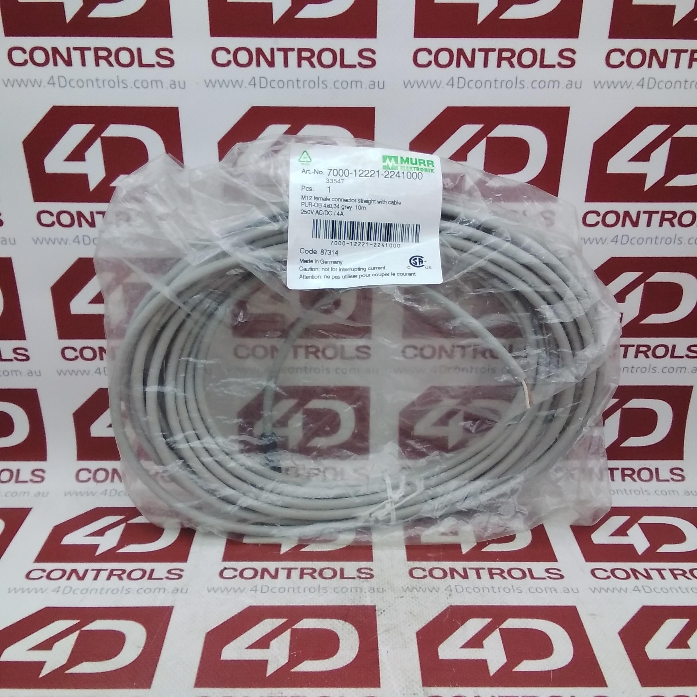 7000-12221-2241000 | Murr Elektronic | Cable, 4 Pole