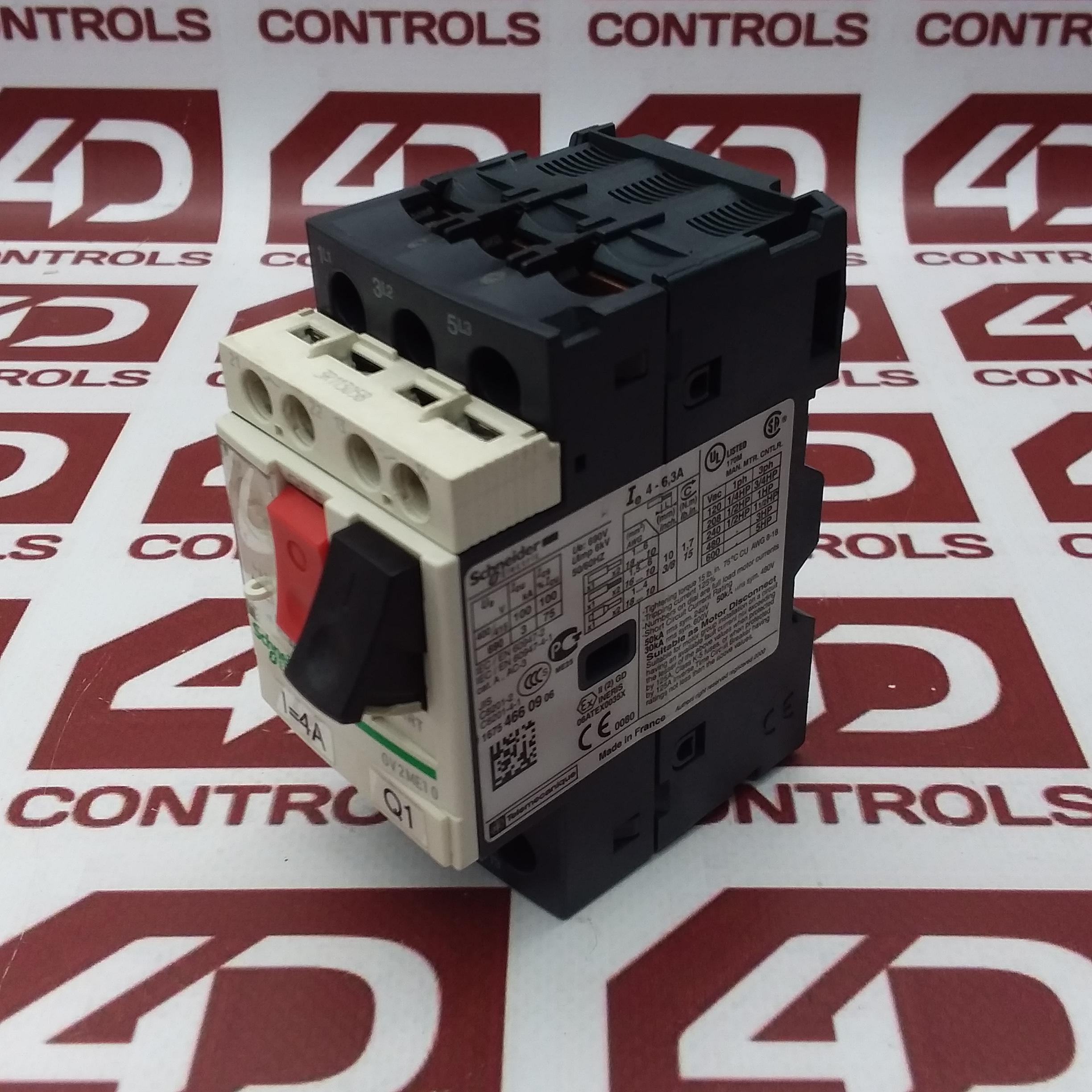 GV2 ME10-4-6.3A | Schneider | Circuit Breaker, Thermal Mag