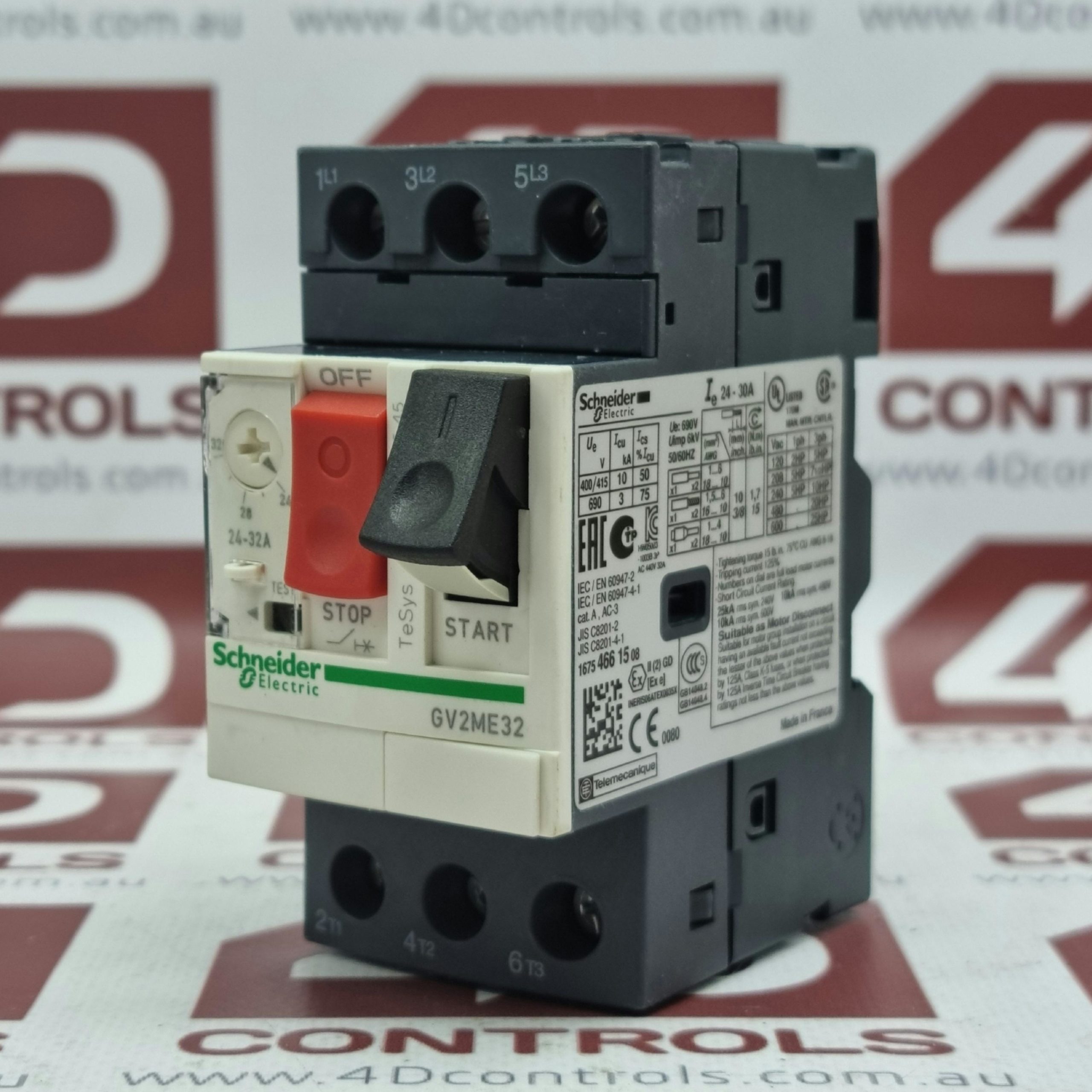 GV2ME32 | Schneider | TeSys GV2 Motor Circuit Breaker 3 P 24-32A