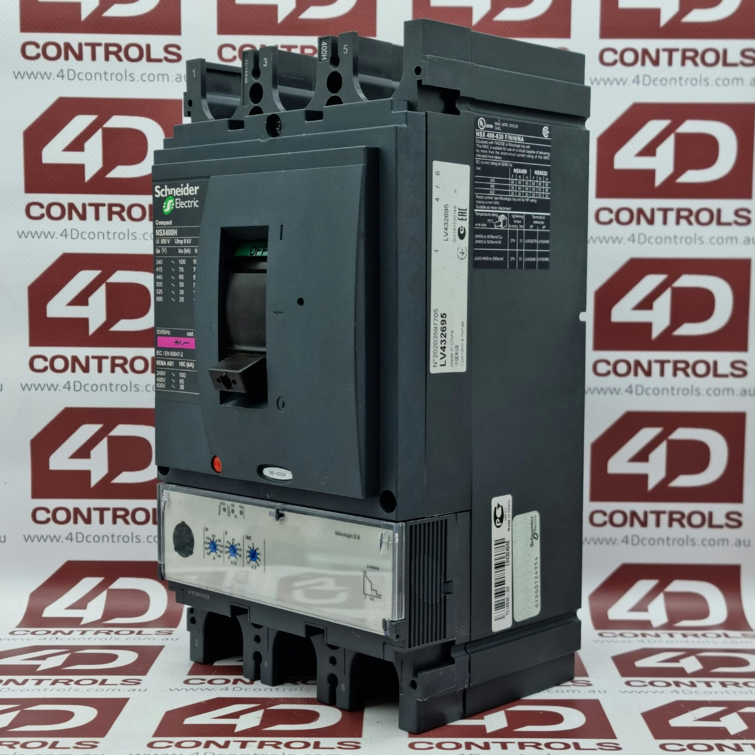 LV432695 | Schneider | Compact NSX400H Circuit breaker 400A