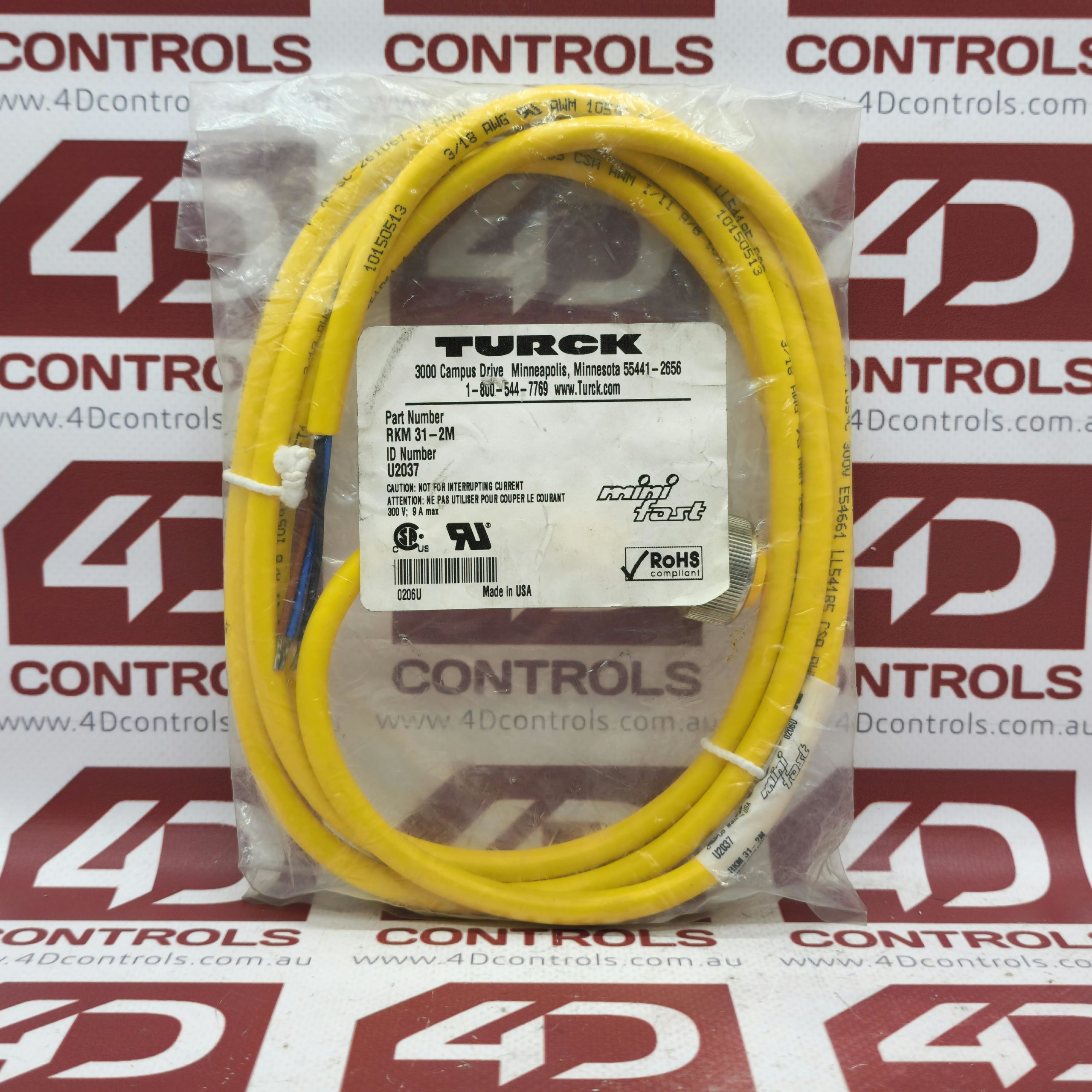 RKM31-2M | Turck | Minifast Cable Molded Cordsets 2M