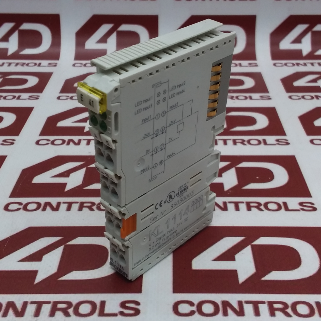 KL1114 | Beckhoff | Digital Input Terminal, 4 Channel, 24VDC