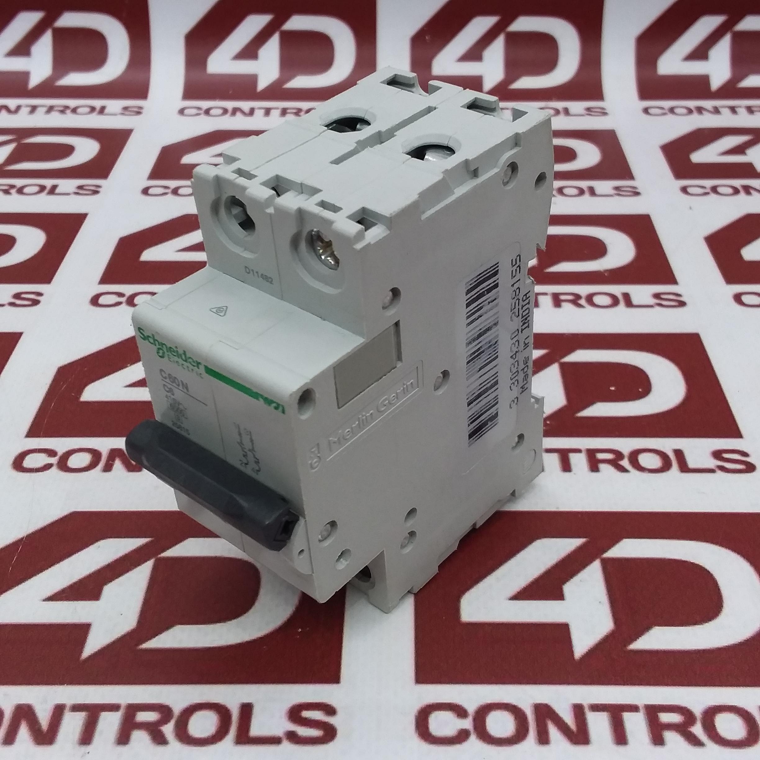 C60N C6 | Schneider | Circuit Breaker, 2A, 400V, 2 Pole