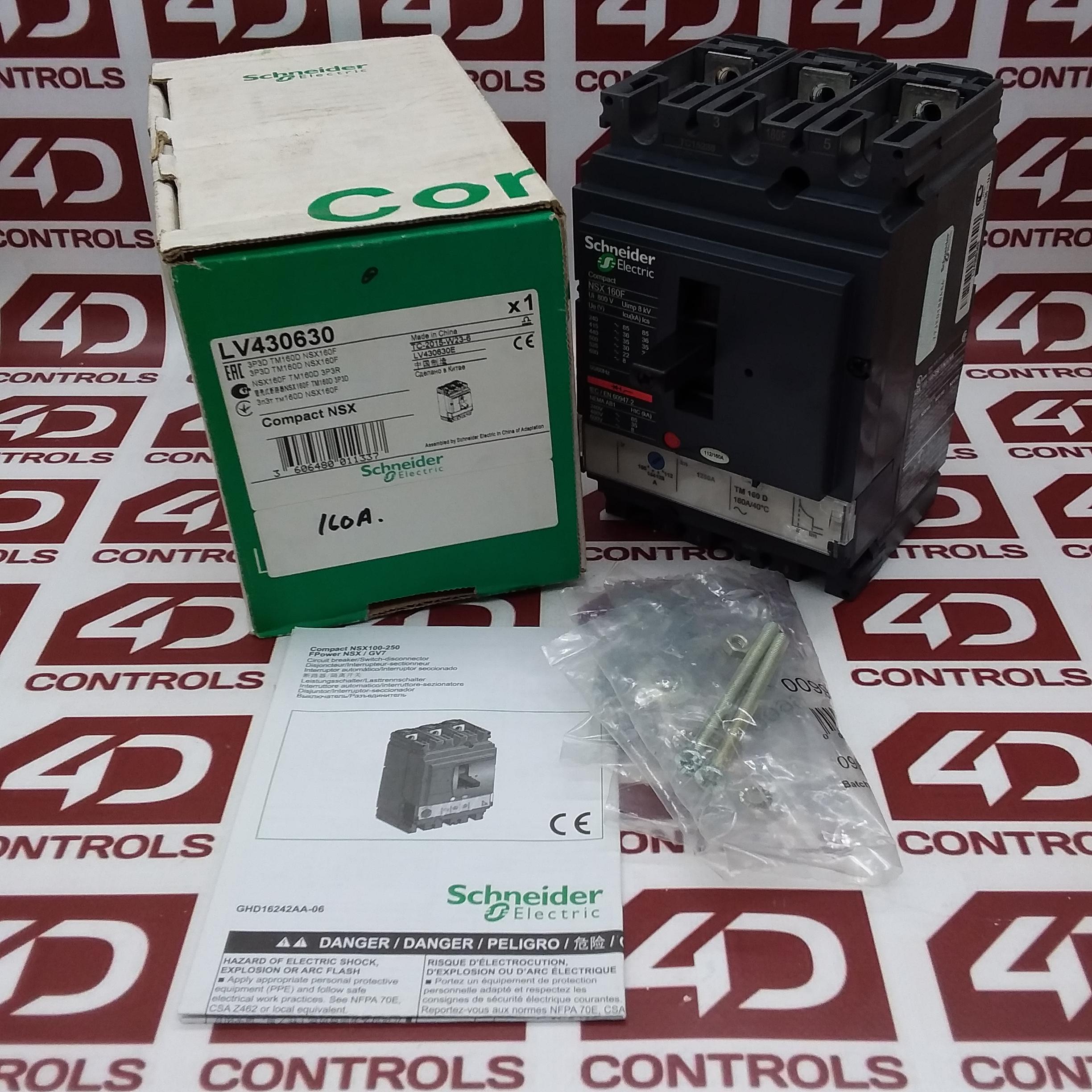 LV430630 | Schneider | Circuit Breaker, 160A, 85KA, 3 Pole