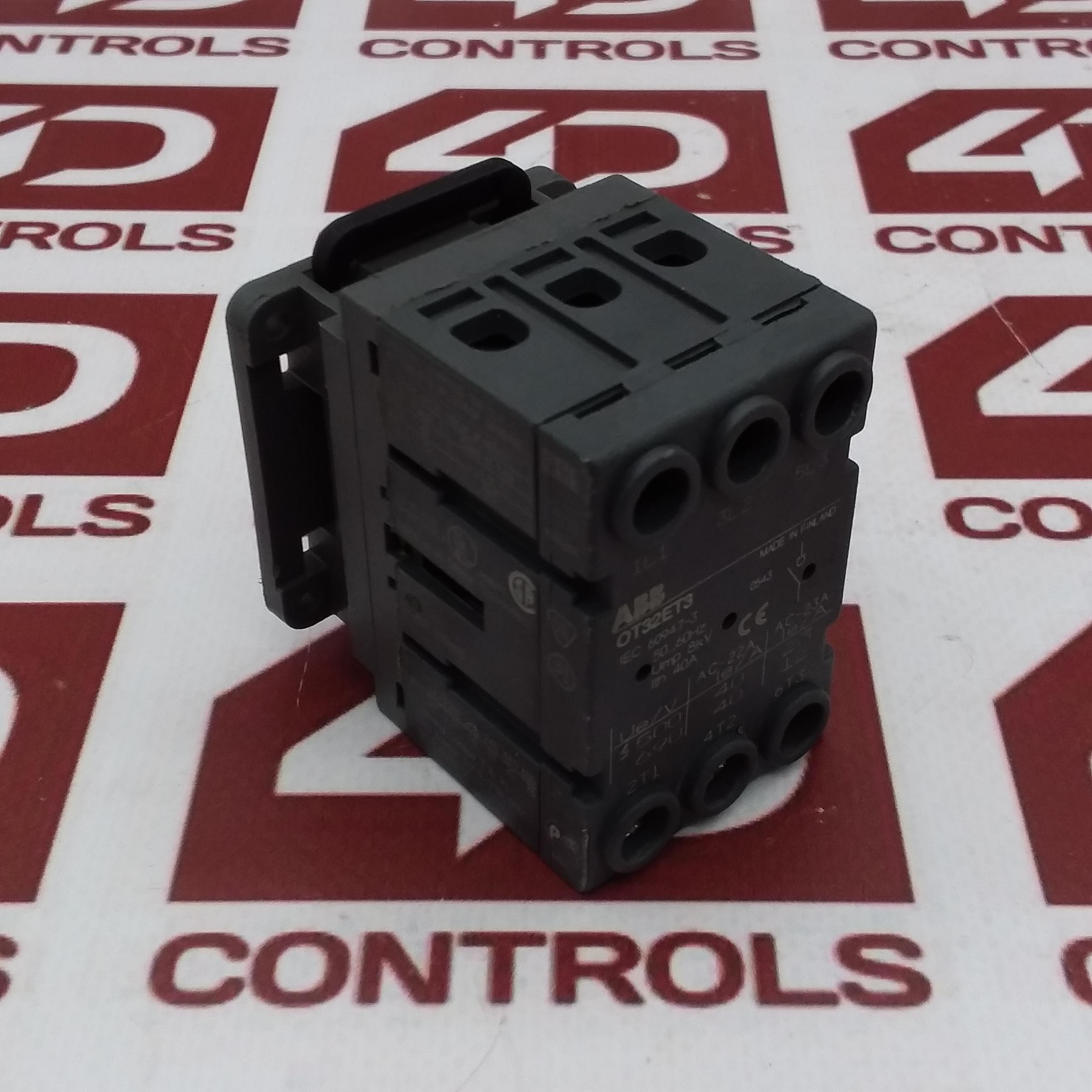 OT32ET3 | ABB | 3HAC022165-001 Disconnect Switch 40A 3 Pole