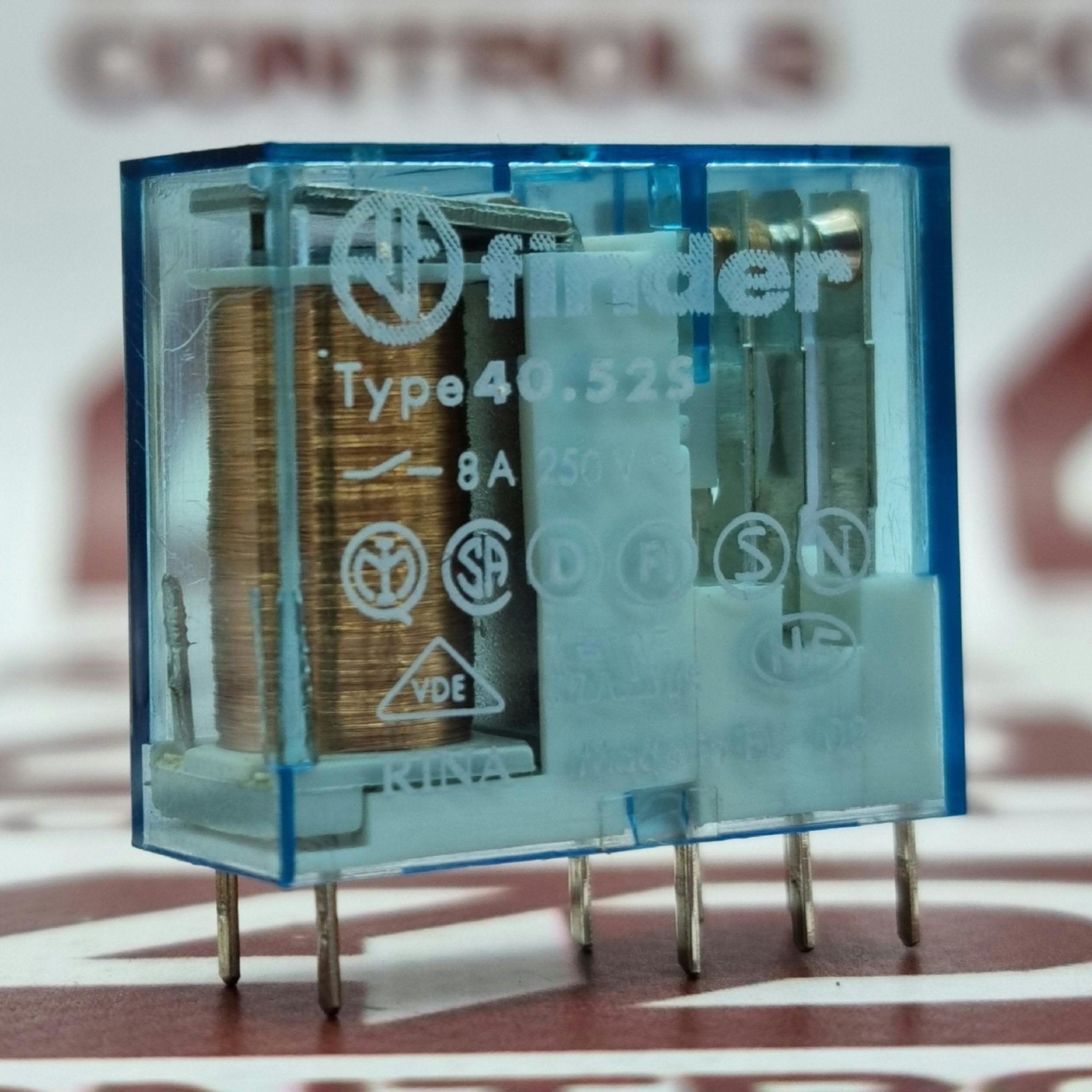 40.52.7.024.0000 | Finder | Mini PCB Relay 24VDC 8A 250VAC