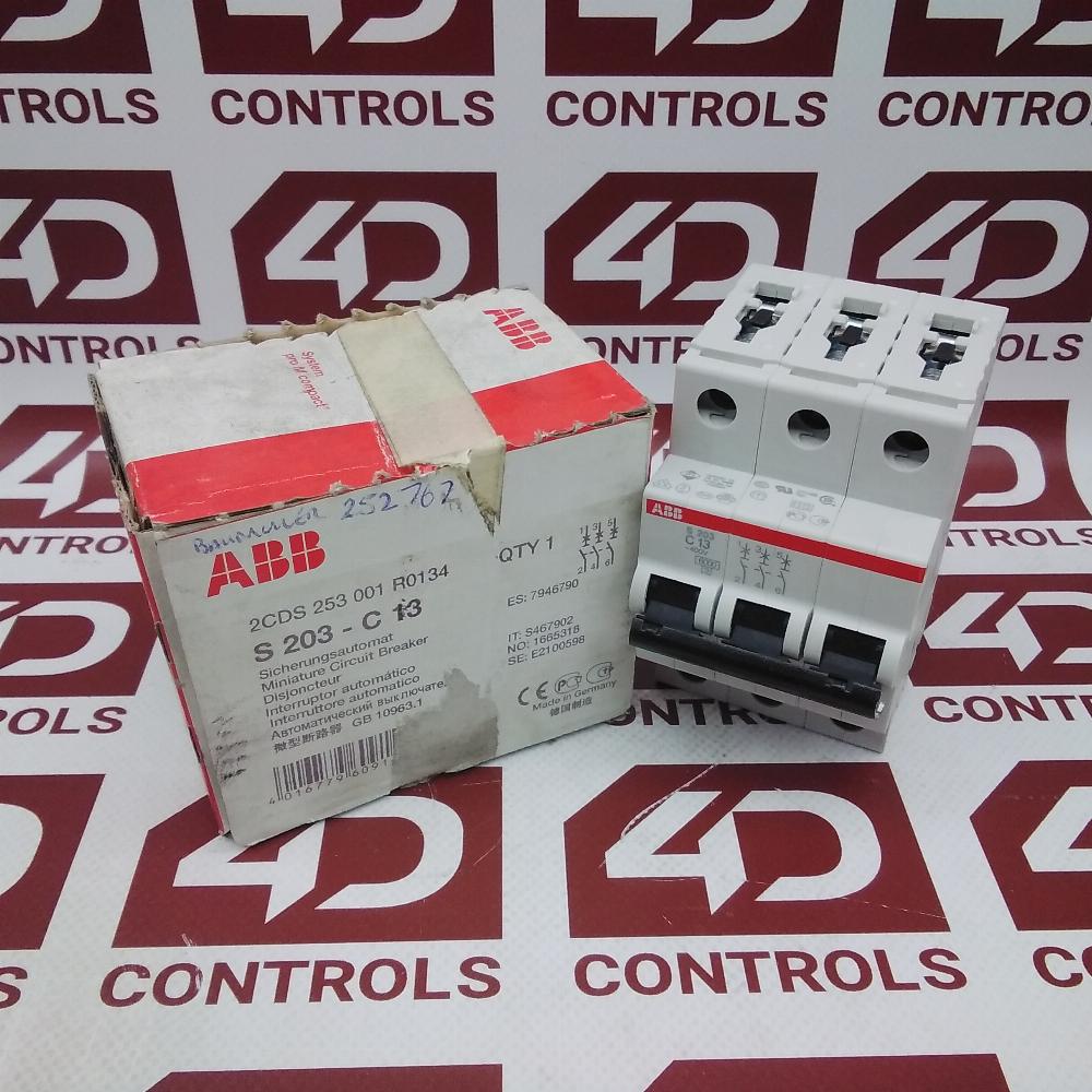 S203-C13 | ABB | (2CDS253001), Circuit Breaker, Miniature, 13 AMP