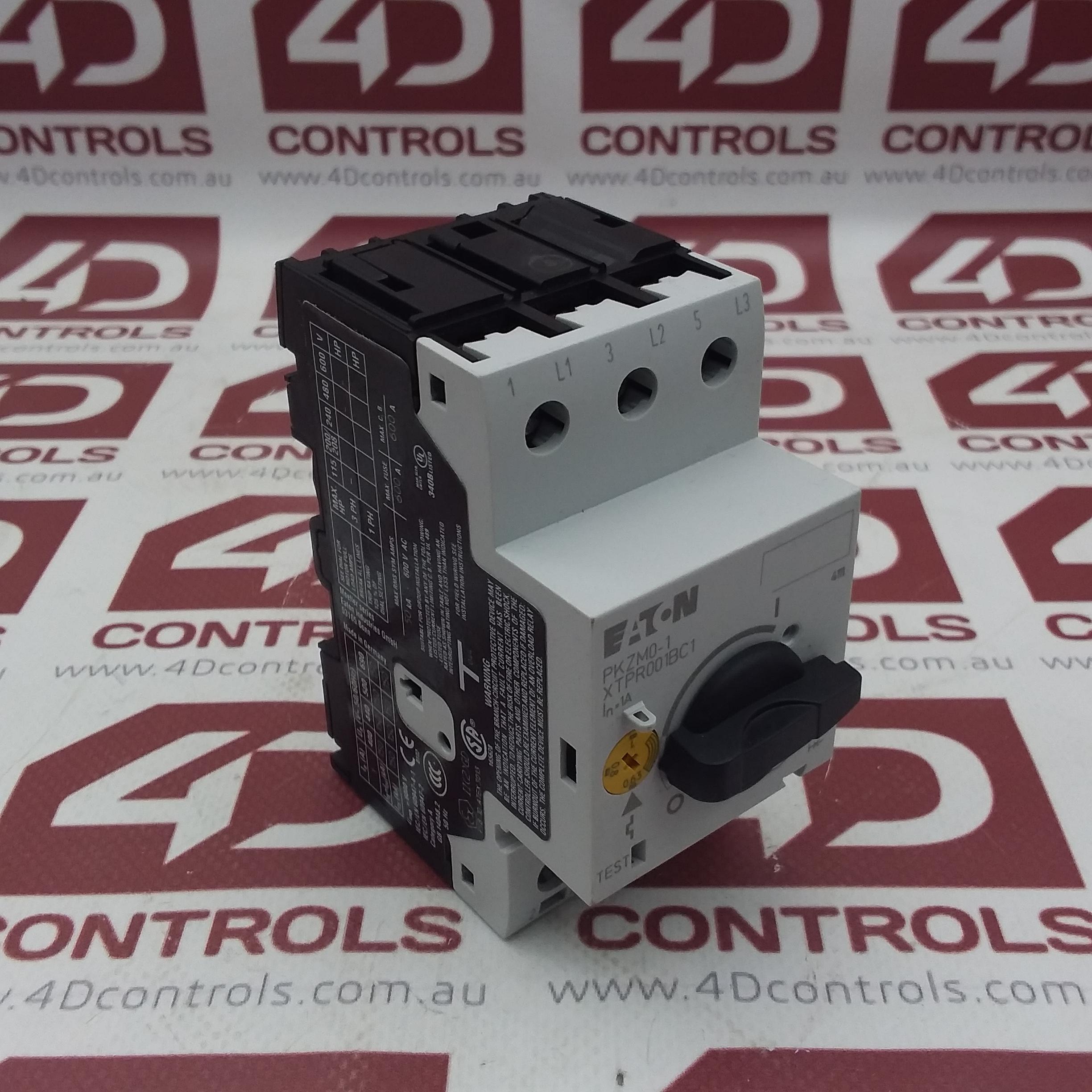 PKZM0-1 | Eaton | Manual Motor Controller 3 Phase 115/575VAC