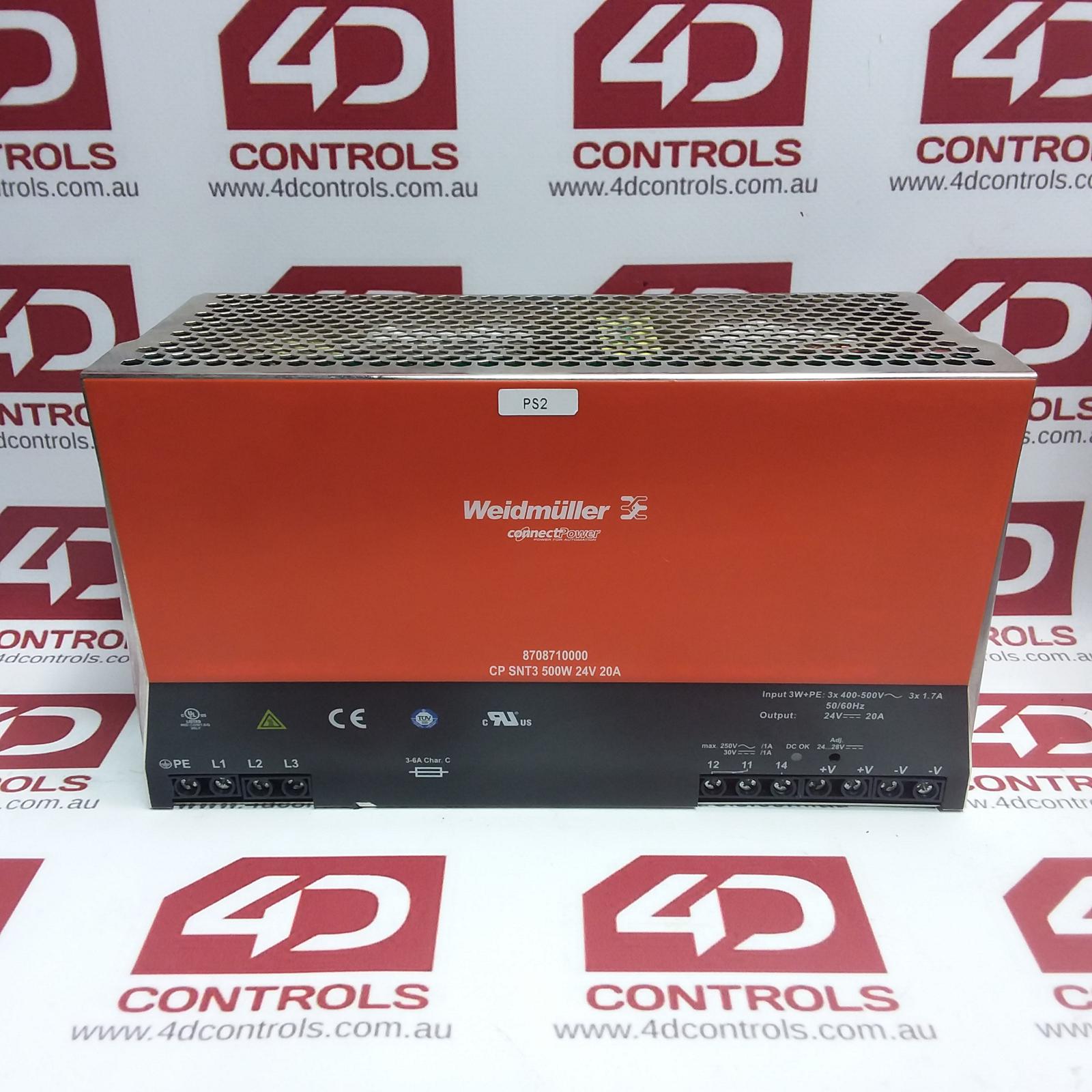 8708710000 | Weidmuller | Power Supply 3W 400-500VAC 1.7A