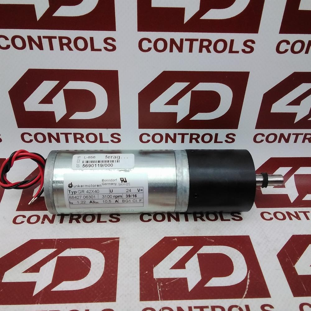 GR42X40 | Ametek | Gear Motor, 24VDC, 1.22 / 10.5P, 3100RPM