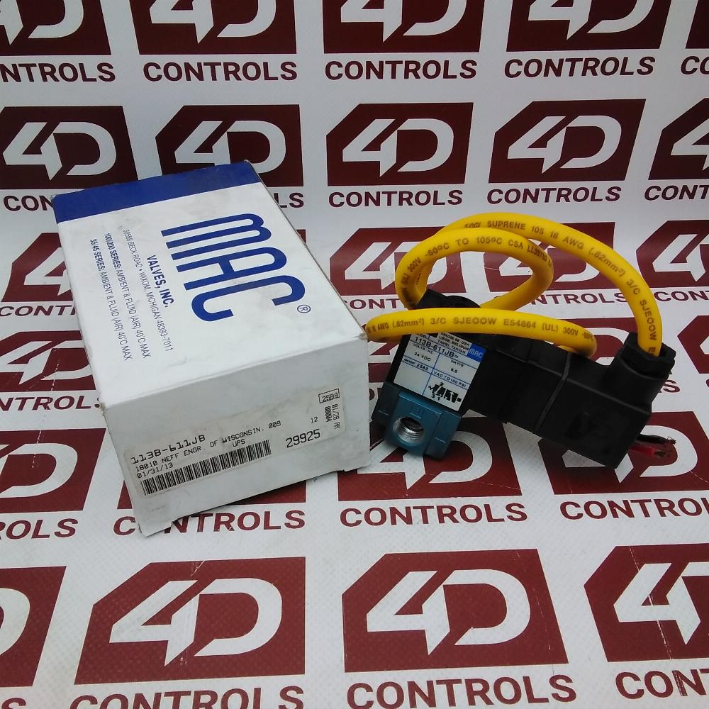 113B-611JB | Mac Valves | Solenoid Valve, 100 Series, 3-Way