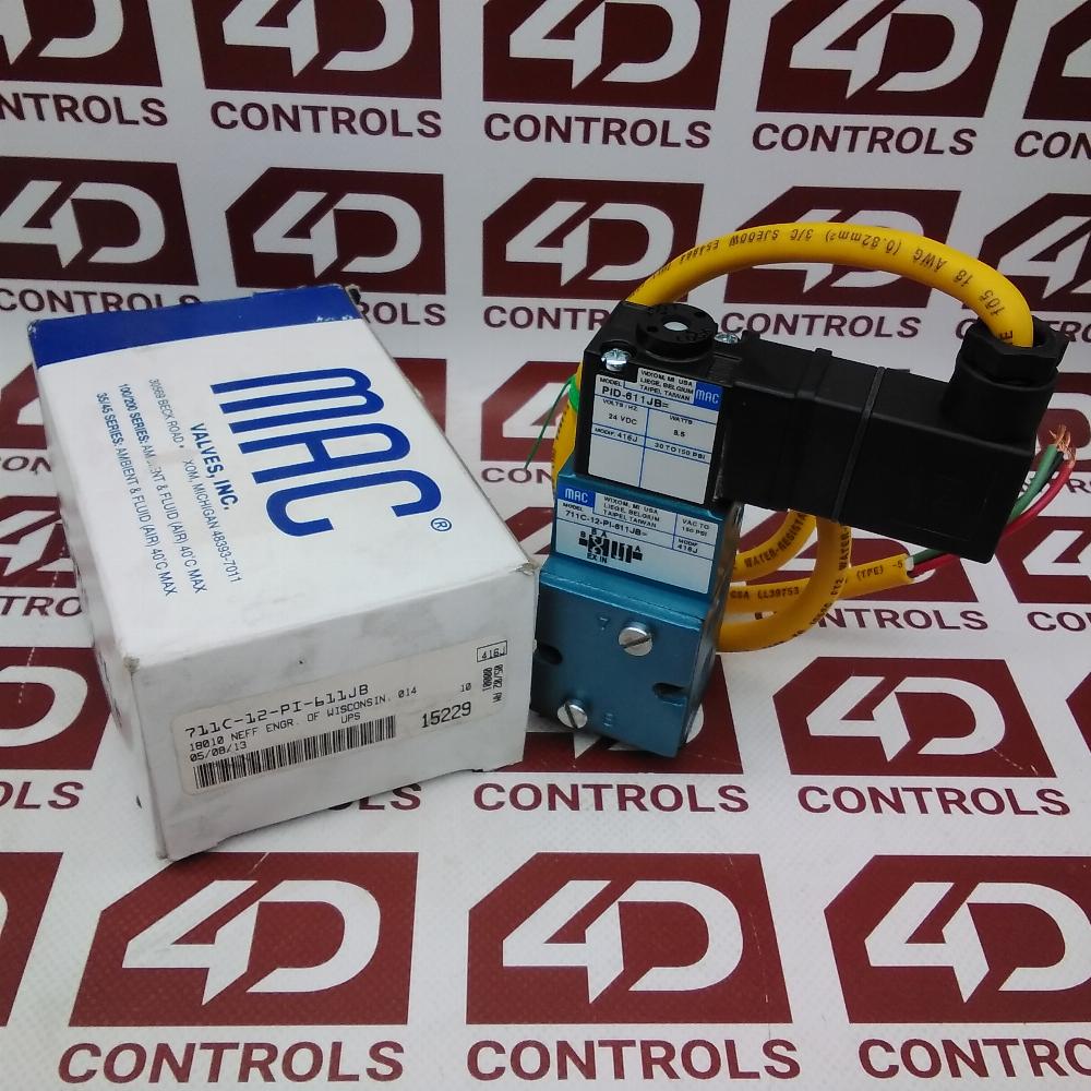 711C-12-PI-611JB | Mac Valves | Solenoid Valve, 4 Way