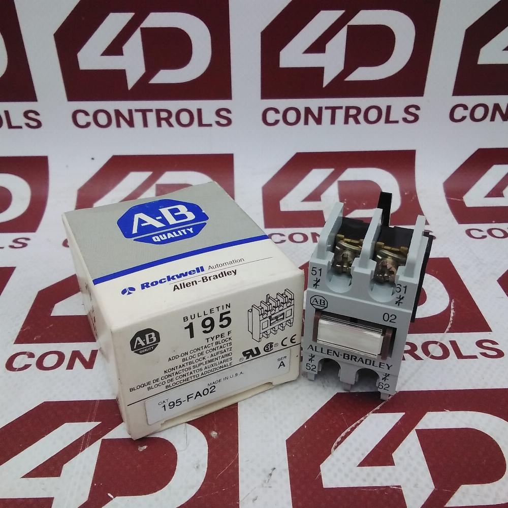 195-FA02 | Allen Bradley | Auxiliary Contact Block, Type F