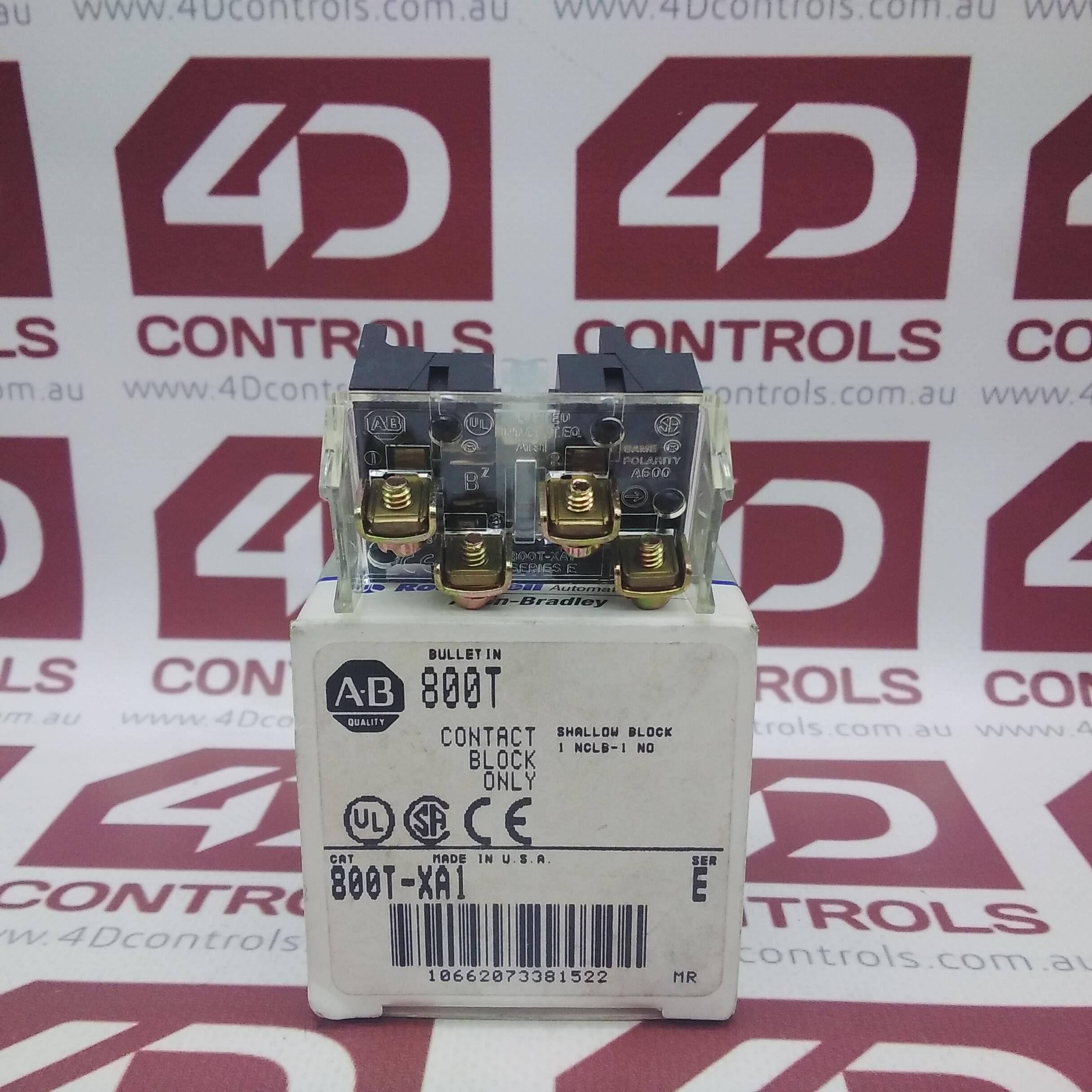 800T-XA1 | Allen Bradley | Contact Block Shallow 3mm 120VAC