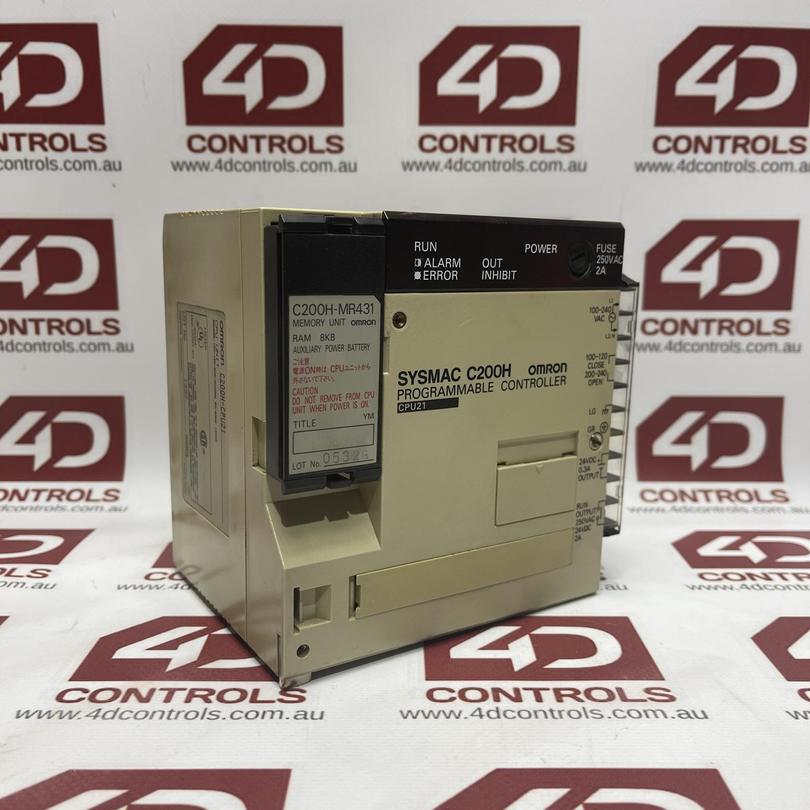 C200H-CPU21 | Omron | CPU Module 8KB Memory Unit