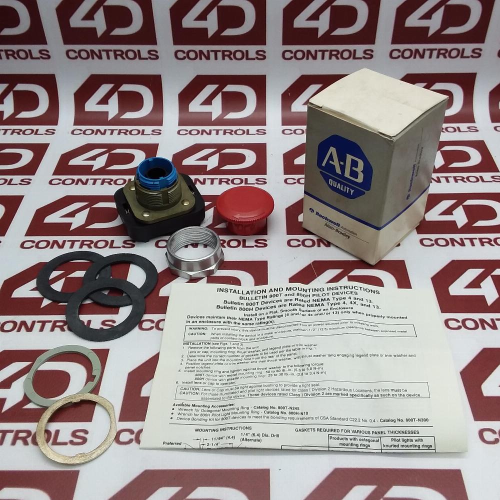 800T-FXT6 | Allen Bradley | Push Button Main, Mush, 30mm Red