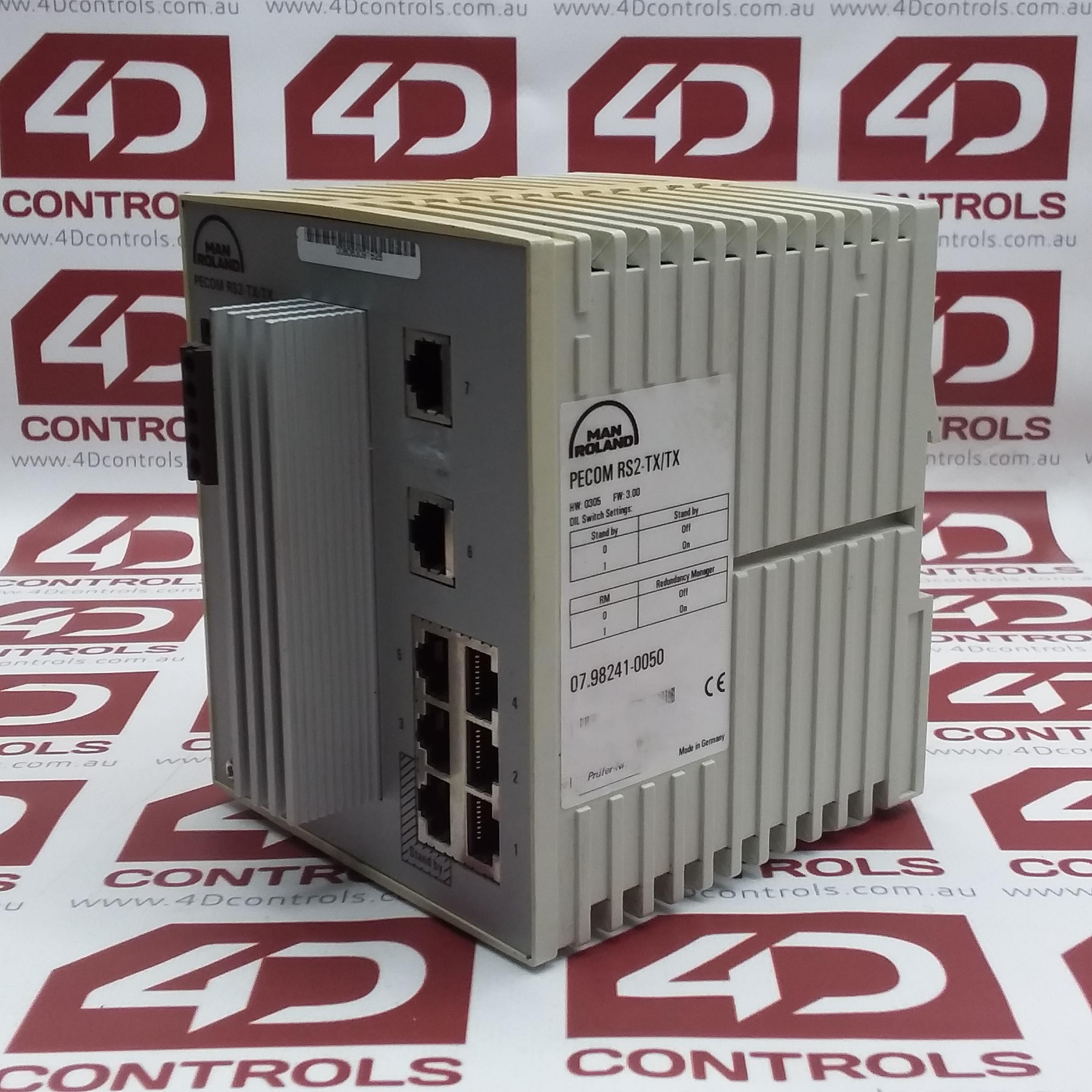 RS2-TX/TX | Man Roland | Ethernet Switch, 24V, 100MBPS, Din Rail