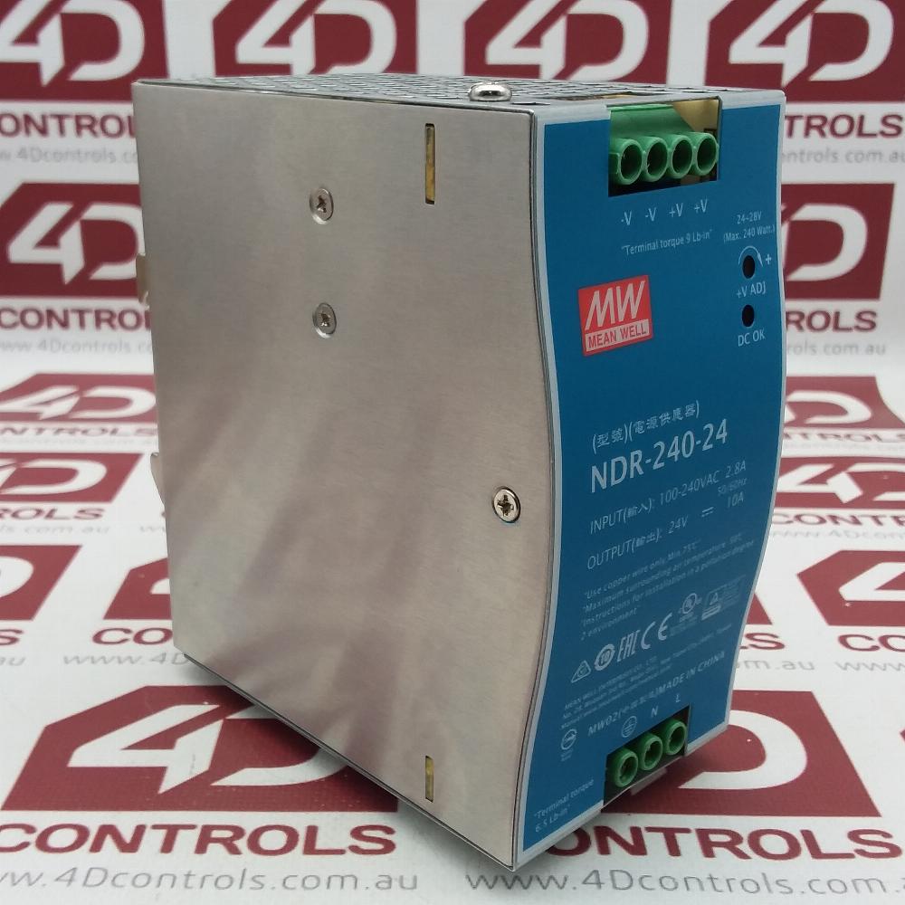 NDR-240-24 | Mean Well | Power Supply 1 Output 240W 24VDC 0-10A
