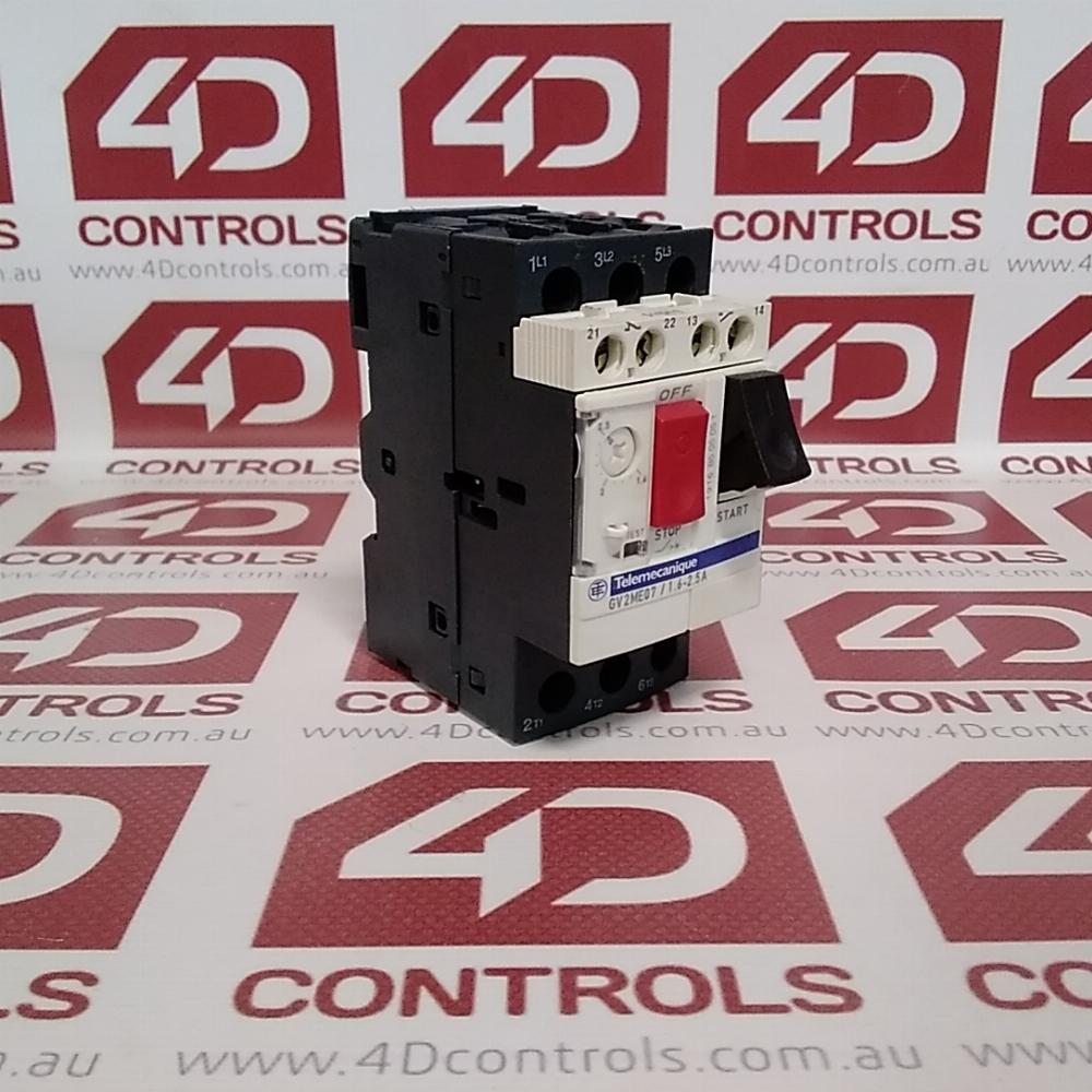 GV2ME07 | Telemecanique | Motor Circuit Breaker, 1.6-2.5A