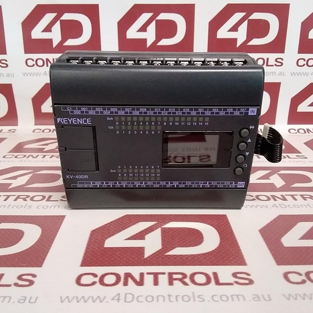 KV-40DR | Keyence | PLC Base Unit, 24 x Input, 16 x Output
