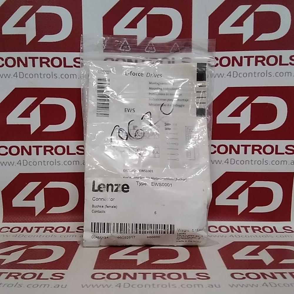 EWS0001 | Lenze | Motor Plug, 6 Poles, 30A, Crimped Connection