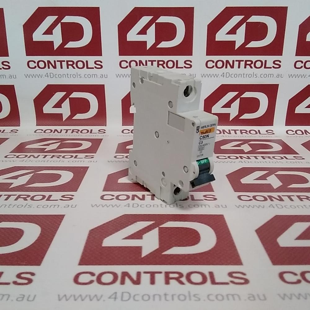 C60N-C3 | Merlin Gerin | Circuit Breaker, 1 Pole, 230-400VAC