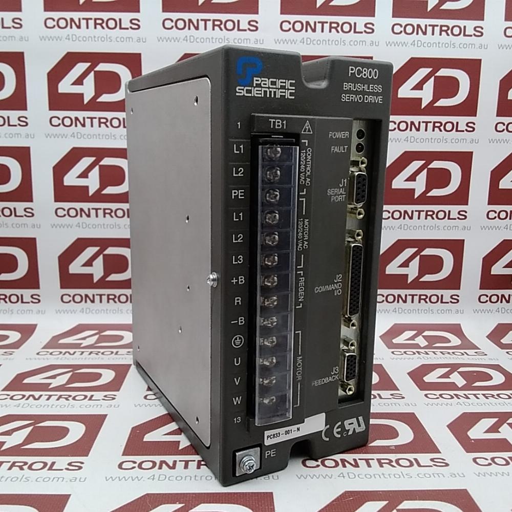 PC833-001-N | Pacific Scientific | Servo Drive, Brushless, 12A