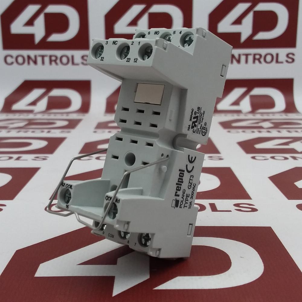 GZT3 | Relpol LTD | Relay Socket, 10A, 300VAC , 11 Pin, 3 Pole