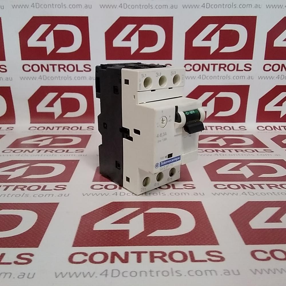 GV2-RT10 | Telemecanique | Manual Starter, 600VAC, 4-6.3A, 3 Pole