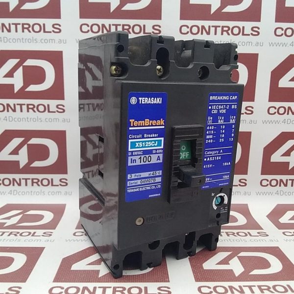 XS125CJ | Terasaki | Tembreak, Circuit Breaker, 100A, 3 Pole