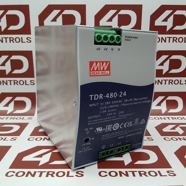 TDR-480-24 | Mean Well | AC/DC Power Supply, 3 Phase, 480W