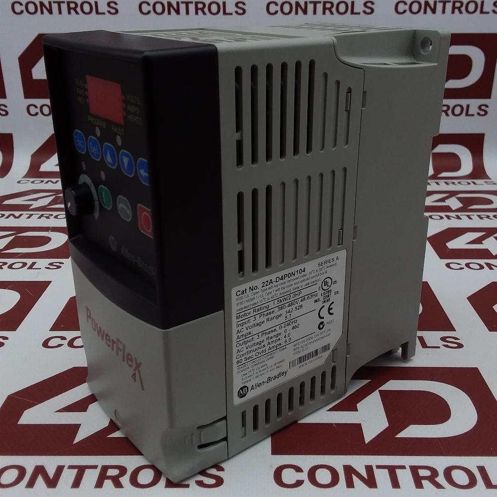 22A-D4P0N104 | Allen Bradley | PowerFlex 4 AC Drive, 480VAC