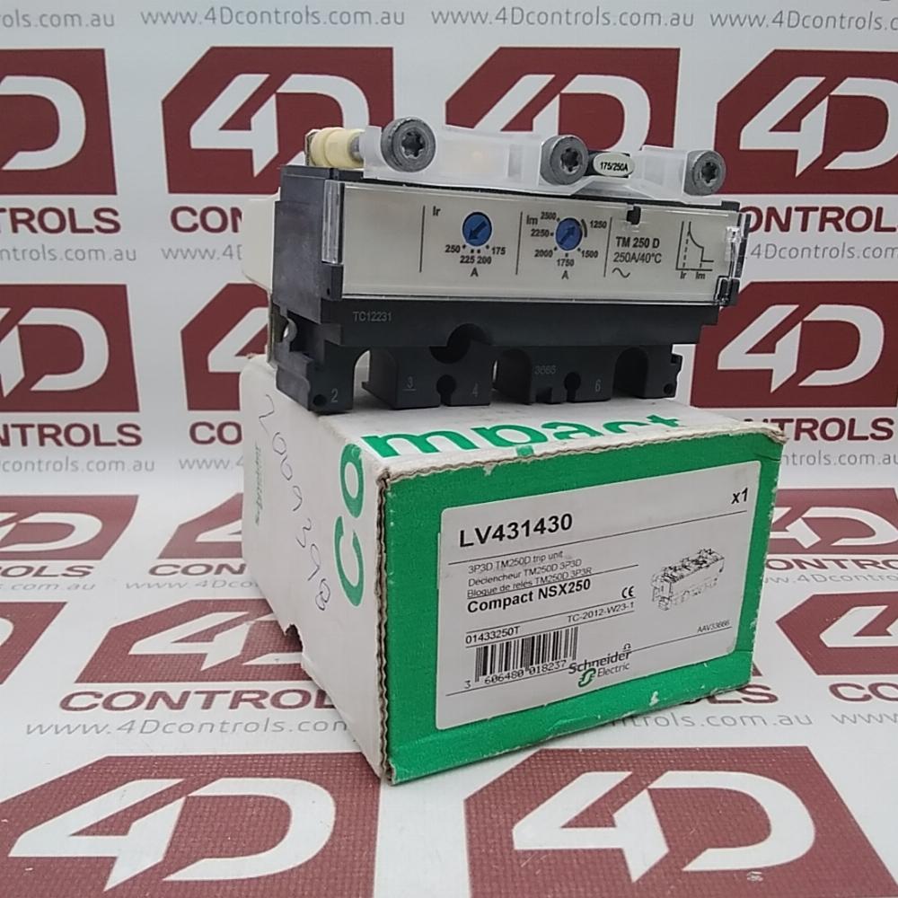 LV431430 | Schneider | Trip Unit 3 Pole 250A 690VAC 50/60Hz