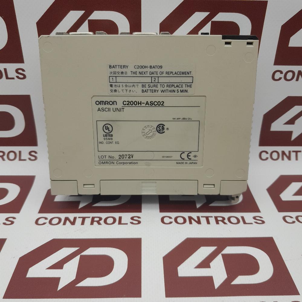 C200H-ASC02 | Omron | ASCII Unit, 24KB RAM, 24KB EEPROM