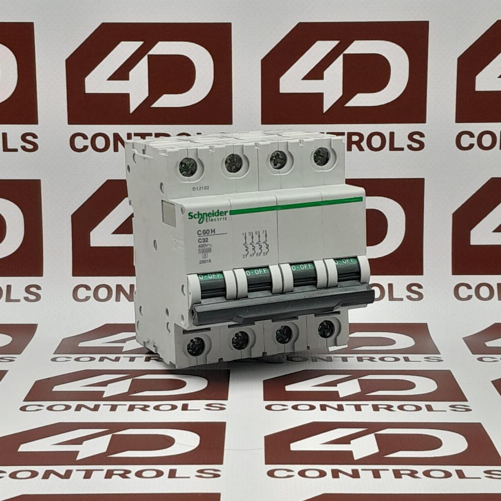 25016 | Schneider | Circuit Breaker, 32A, 4 Pole, C-Curve