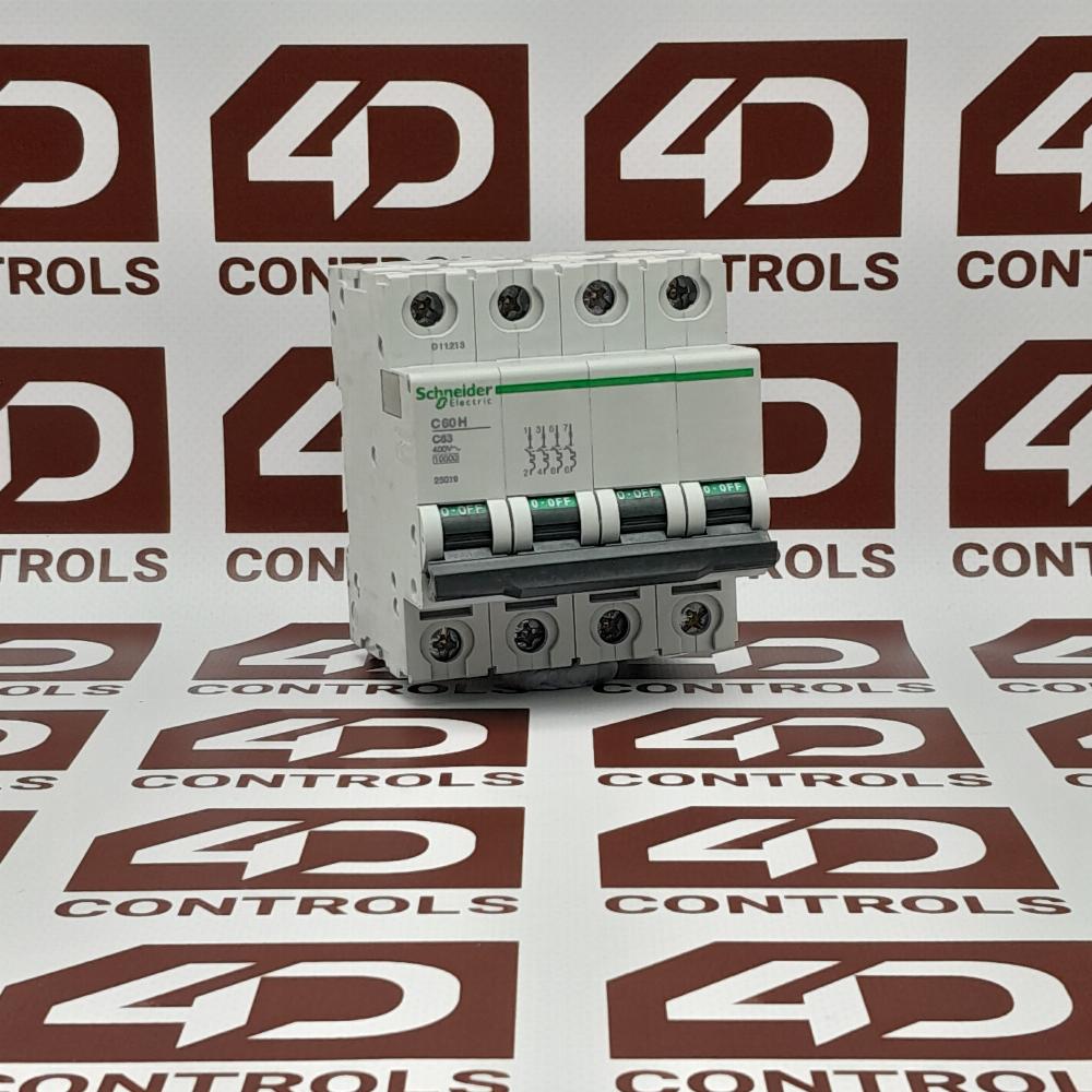 25019 | Schneider | Circuit Breaker, 63A, 4 Pole, 400V, C-Curve