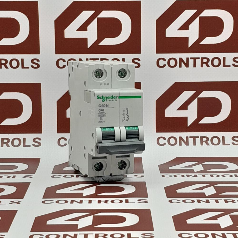 25821 | Schneider | Circuit Breaker, 2 Pole, 40A, 415V, 10kA