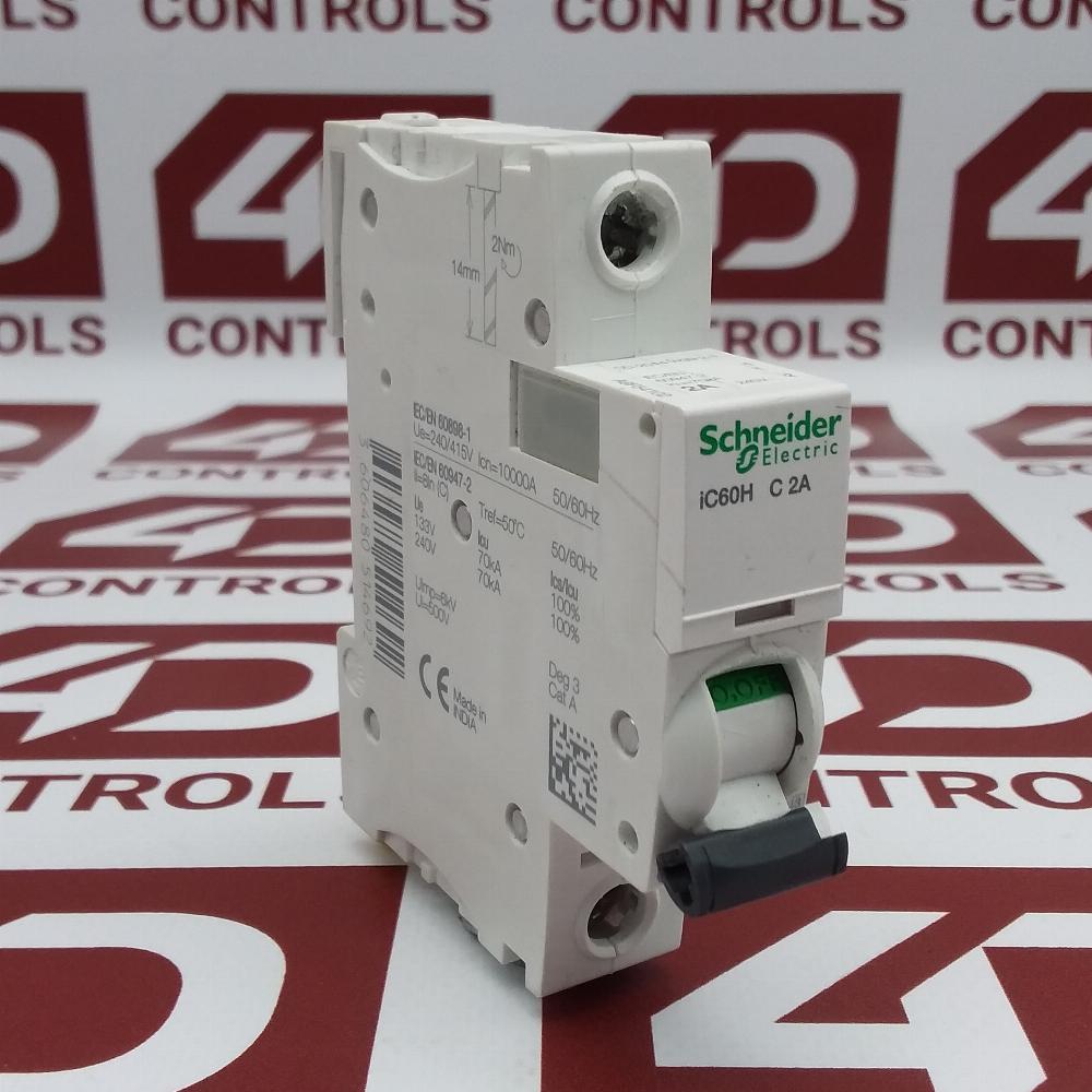 A9F54102 | Schneider | Miniature Circuit Breaker, 2A, 1 Pole
