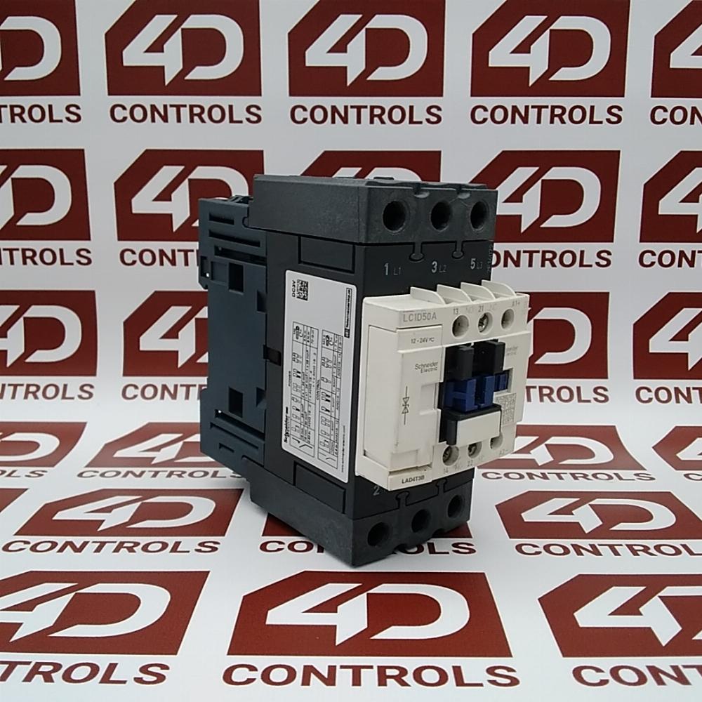 LC1D50ABD | Schneider | TeSys D, Contactor, 3 Pole, 24VDC Coil