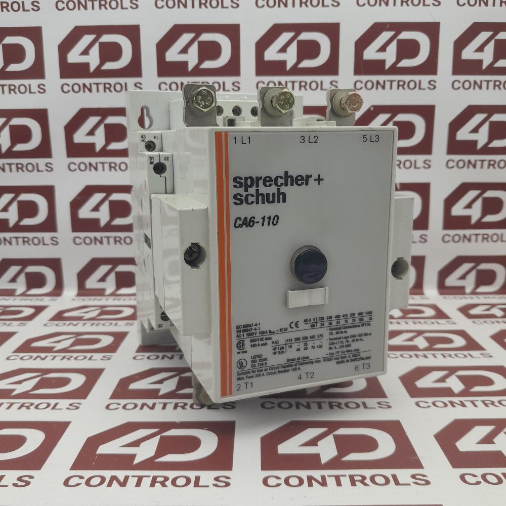 CA6-110-11-120 | Sprecher + Schuh | Contactor, 110A, 3 Pole