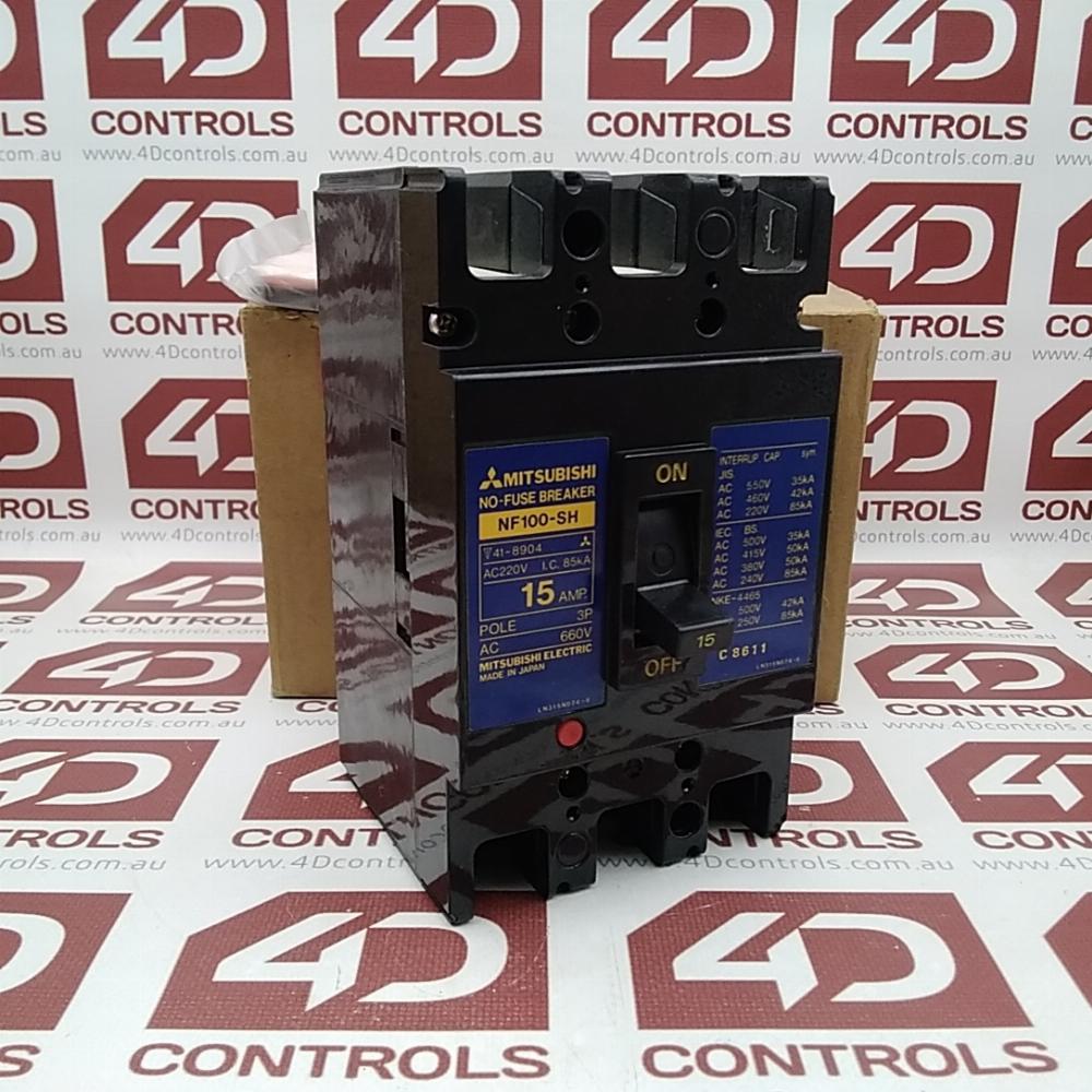 NF100-SH-3P-15A | Mitsubishi | Circuit Breaker, 15A, 3 Pole