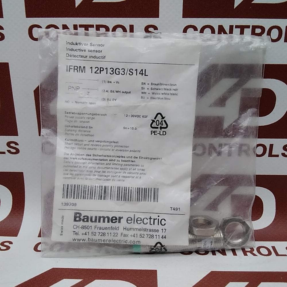 IFRM 12P13G3/S14L | Baumer | Inductive Sensor, 4mm Range