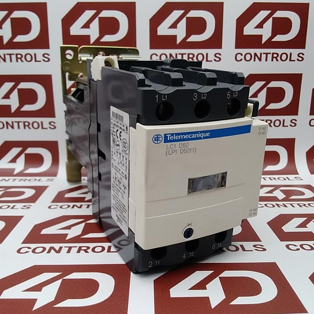 LC1D50BW | Schneider | Contactor, 3 Pole, 24VDC Coil, 50A