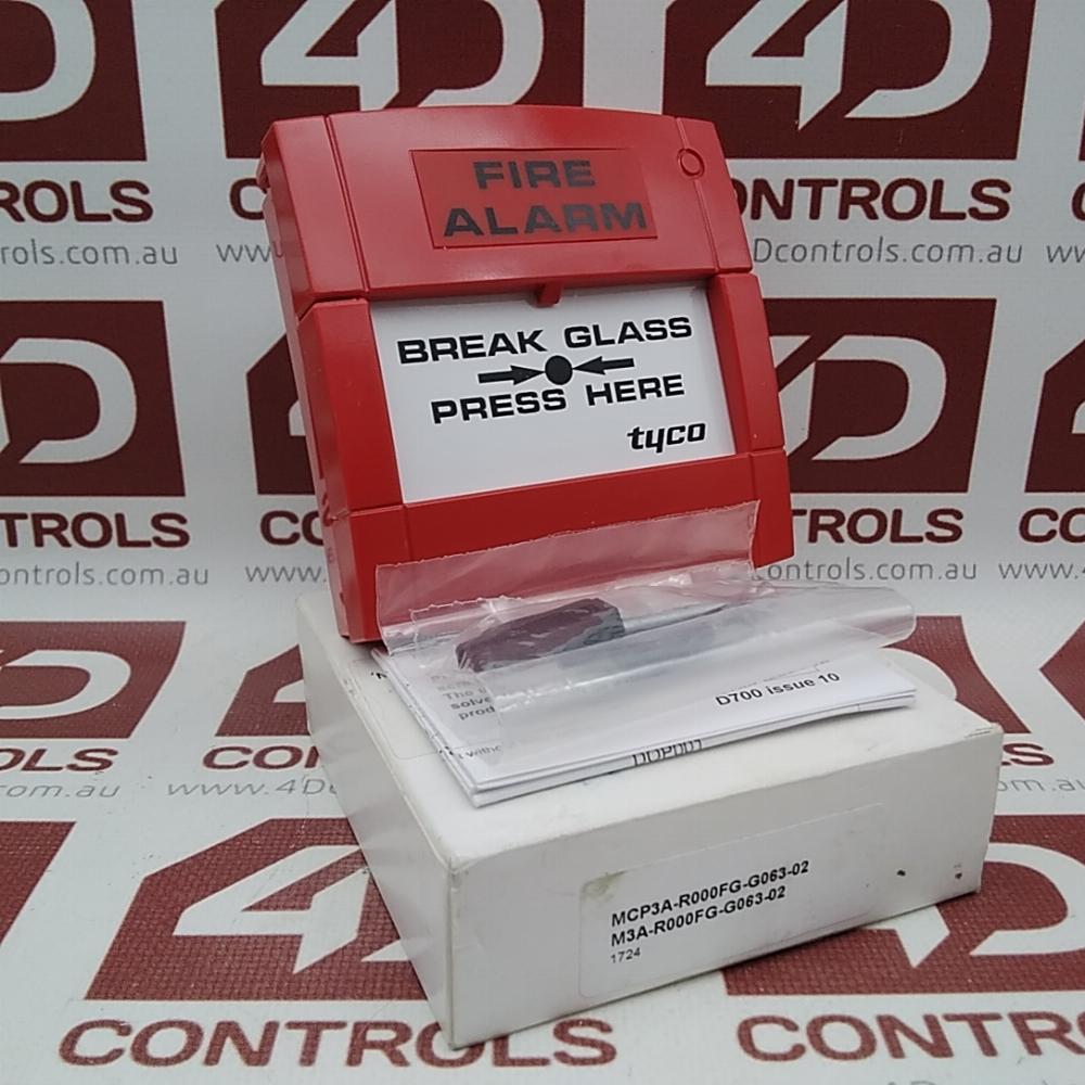 MCP3A-R000FG-G063-02 | Tyco | Manual Call Point, Red