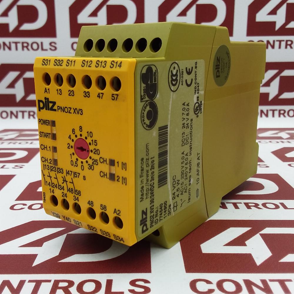 774540 | Pilz | (PNOZ-XV3-30/24VDC-3N/O-2N/O-T) Safety Relay