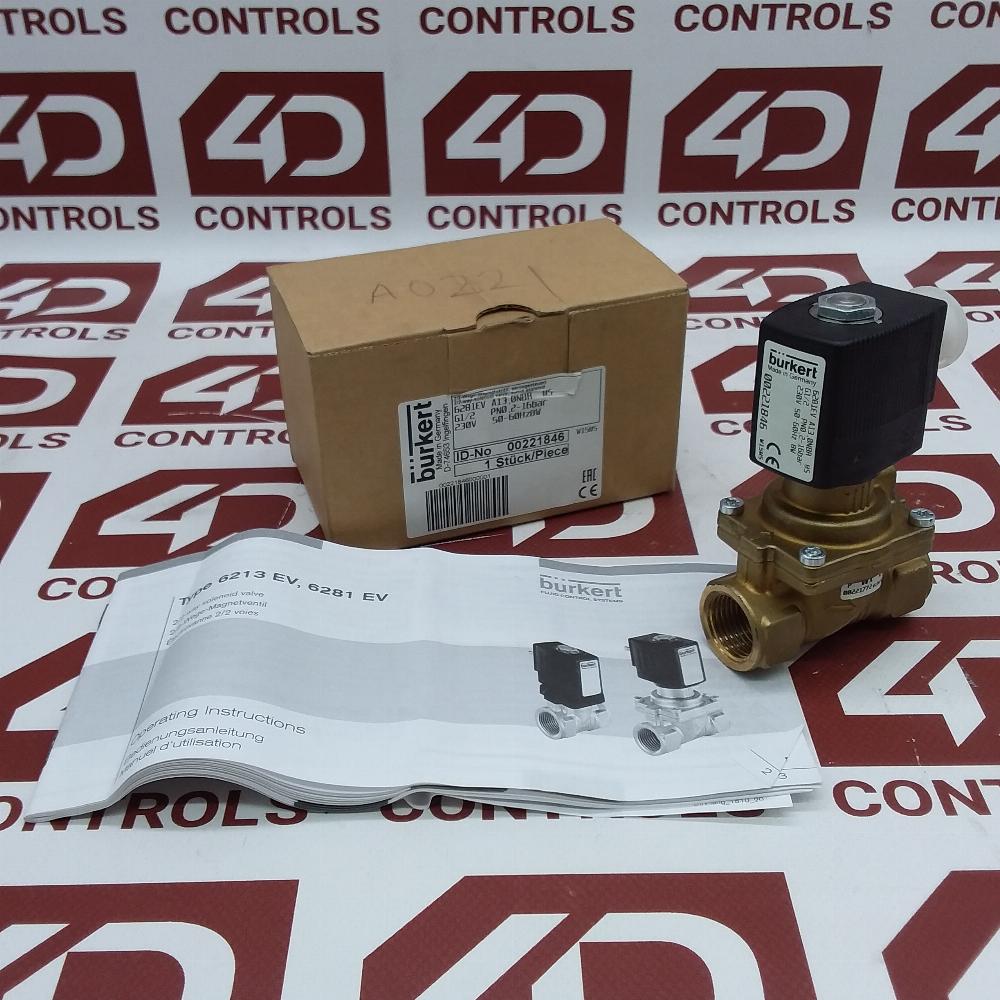6281EV-A13-0NBR-MS | Burkert | Solenoid Valve, 2-16 Bar