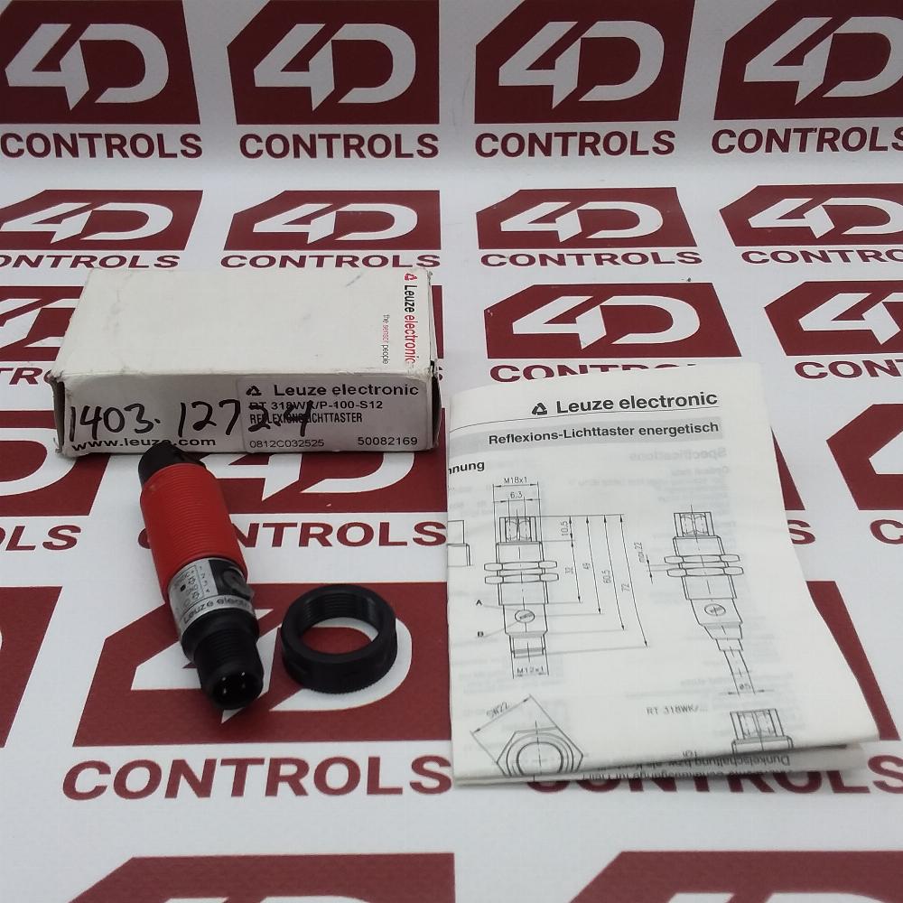 318WK/P-100-S12 | Leuze | Energetic Diffuse Sensor