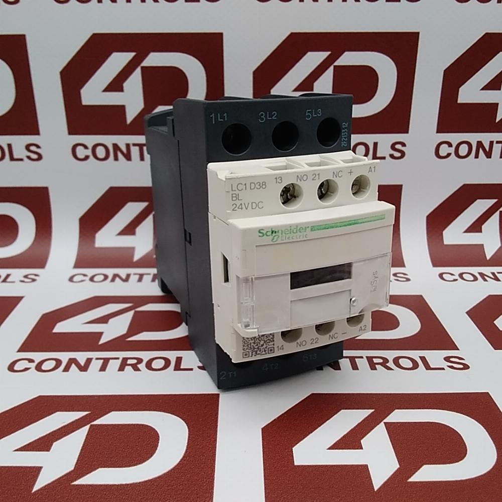 LC1D38BL | Schneider | Contactor, 24VDC, 38A, 2.4W, 20 HP