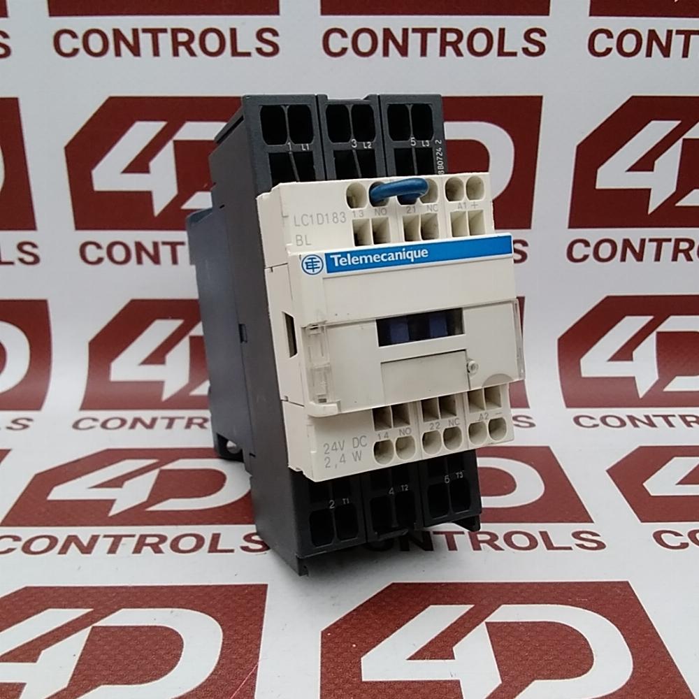 LC1D183BL | Telemecanique | Contactor, 3 Pole, 24VDC Coil