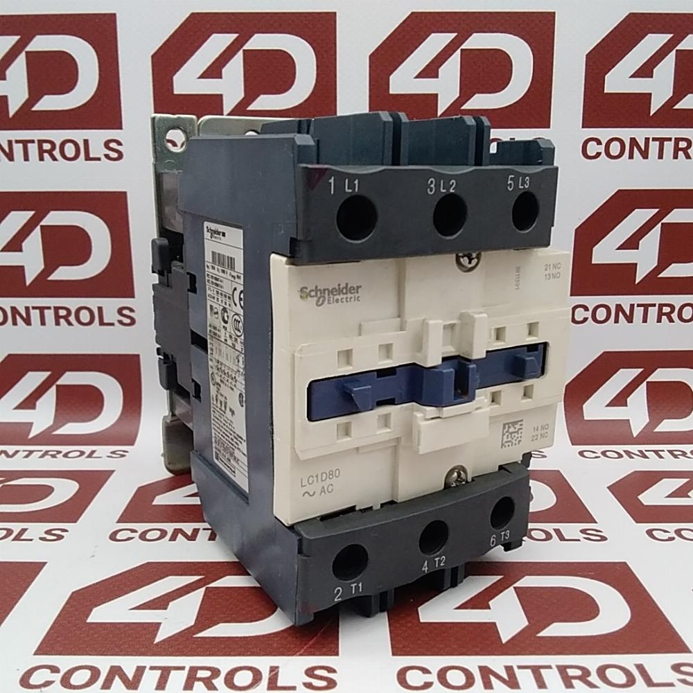 LC1-D8011-P7 | Schneider | Contactor, 80A, 3 Pole, 24V, 50/60Hz